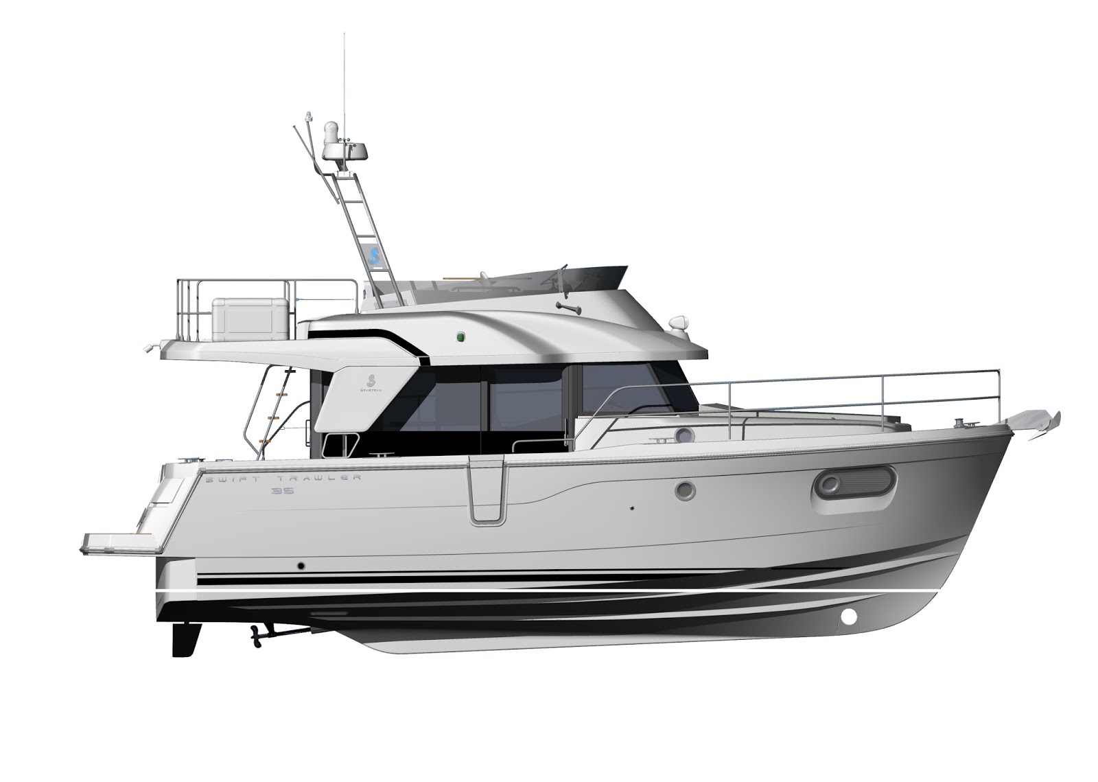 YACHT DESIGN - PROGETTAZIONE NAUTICA: NEW BENETEAU 35 SWIFT TRAWLER