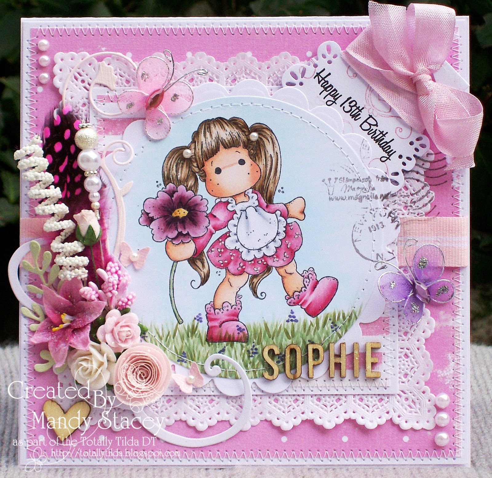 A Sprinkling of Glitter: Poppy Tilda - Totally Tilda DT Card