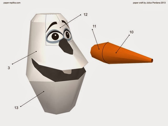 Olaf - Frozen Papercraft | Noval Incorperated