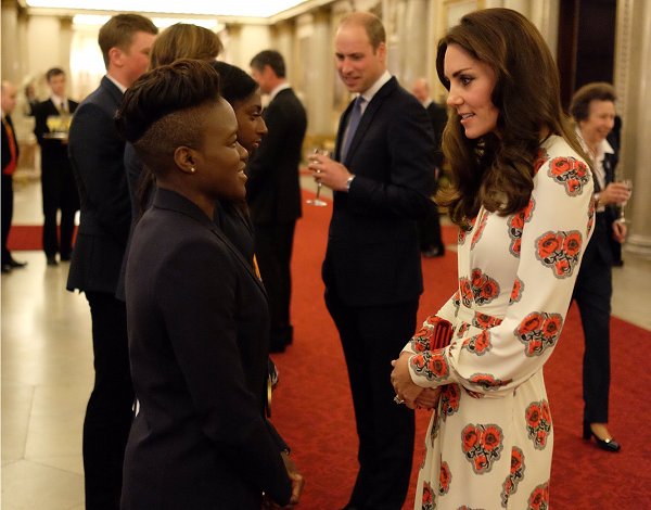 Queen Elizabeth Held A Reception For Olympics Teams