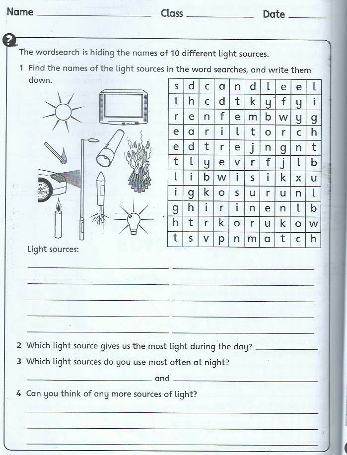 The City School: Science Worksheet For Revision (Class Test # 3)