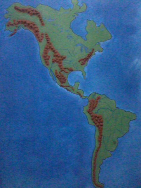 Relieve del continente americano