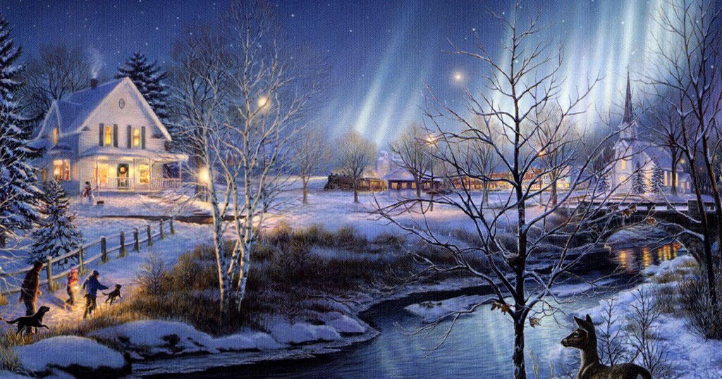 Besplatne Pozadine za Desktop: Božićna zimska idila