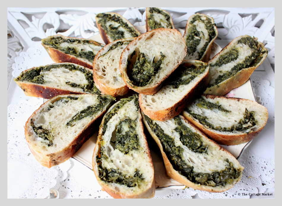 Meatless Monday bringing you Spinach Bread - The Cottage Market