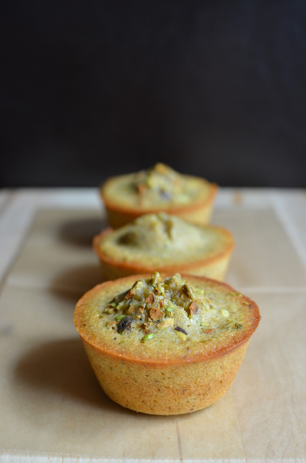 Playing with Flour: Pistachio financiers