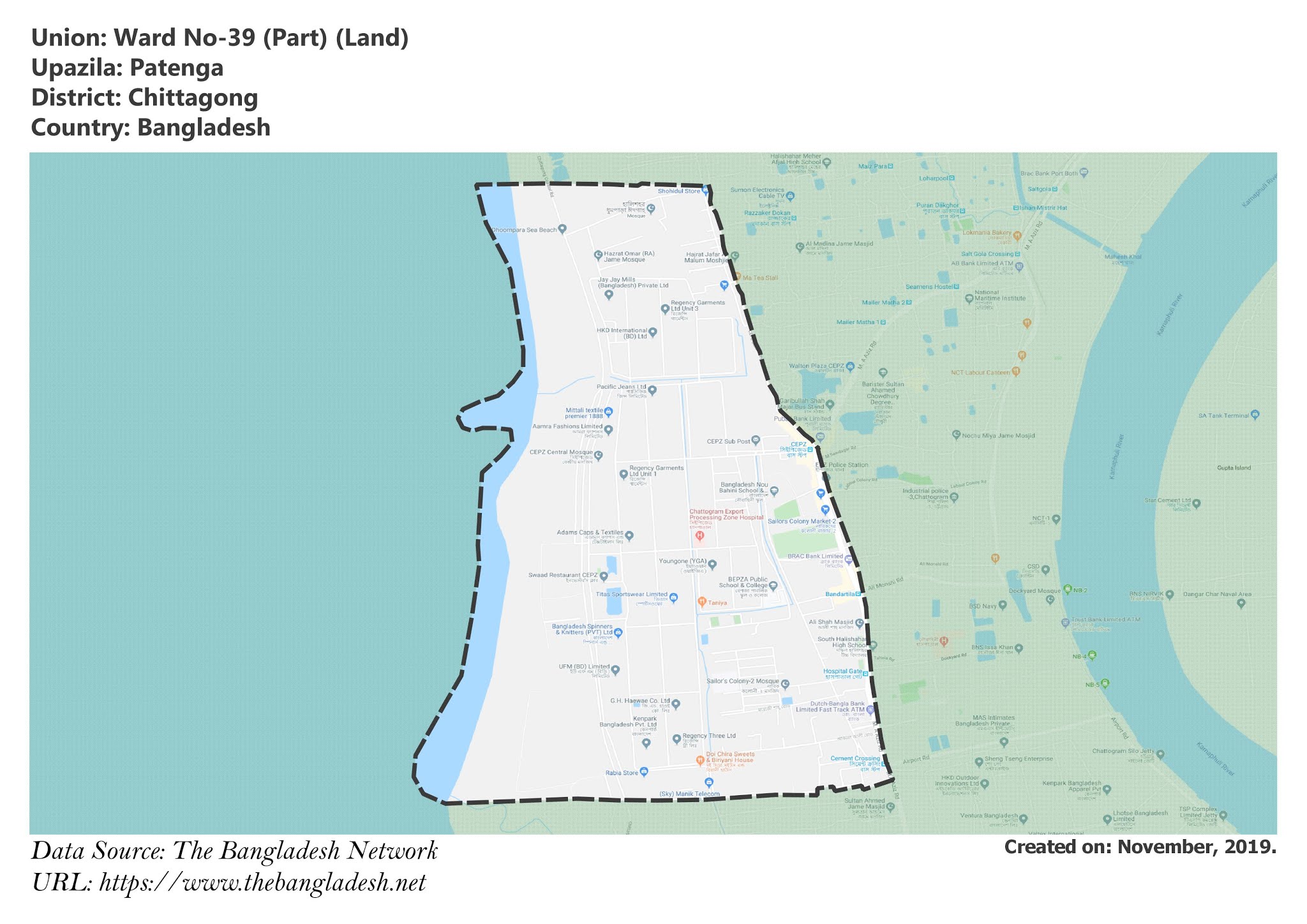 Ward No-39 (Part), Patenga, Chittagong