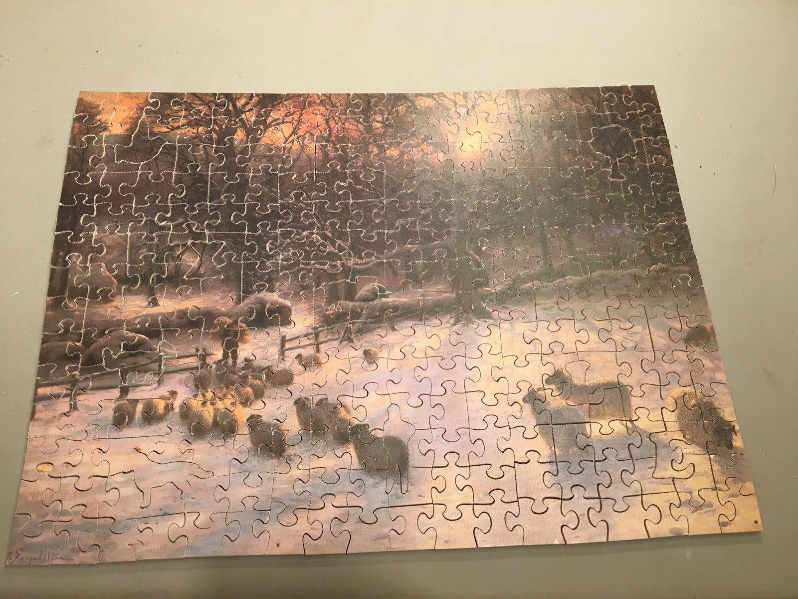 Rebecca's Wooden Jigsaw Puzzles: Enigma Gold Box, sheep