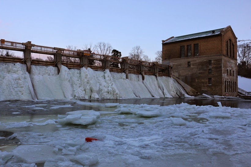 Michigan Exposures: A Frozen Barton Dam