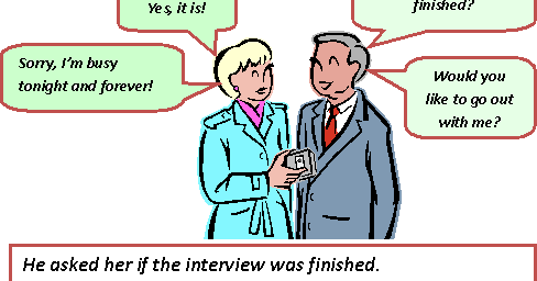 English Honori Garcia: REPORTED SPEECH. COMICS