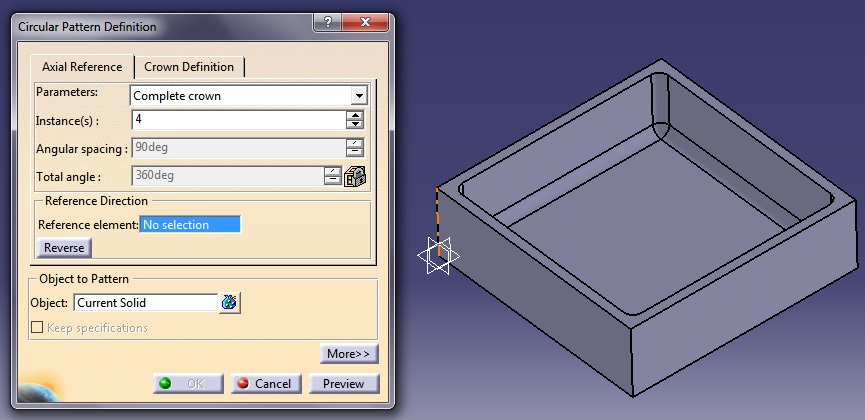 Catia v5 Tutorial for Beginners: Catia v5 Tutorial: Pattern and Mirror