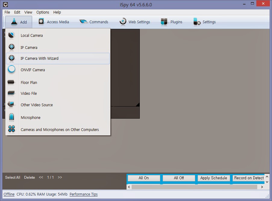 iSpy, 컴퓨터로 IP cam을 연결해서 CCTV처럼 사용하기 - Lamanus' Archive