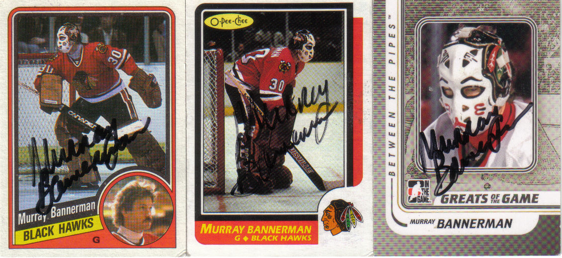 Hell's Valuable Collectibles: Murray Bannerman: 3 Autographed Cards