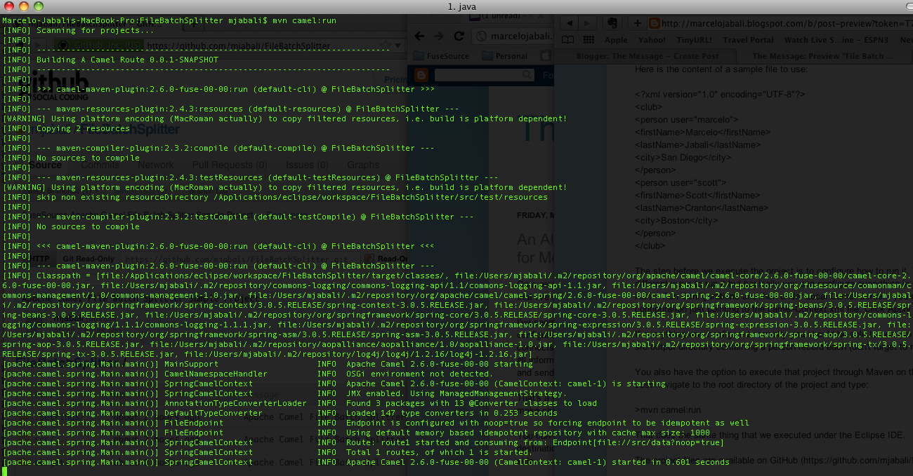 The Message: File Batch Splitter with Apache Camel and FuseSource Camel IDE