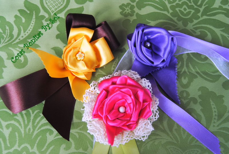 Cosas Bonitas By Sol: Flores de Raso. Ribbon Flowers