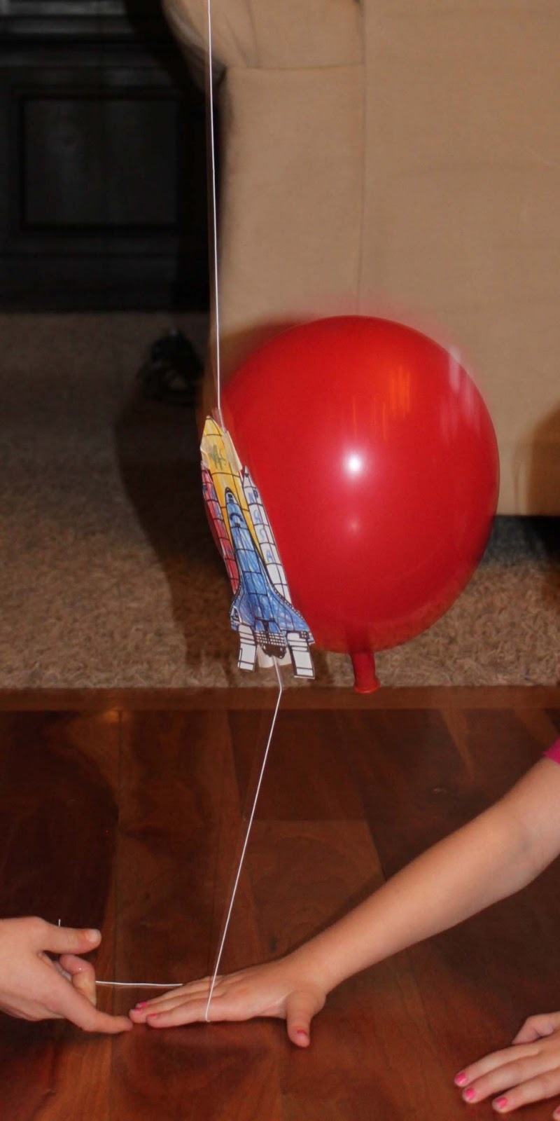 Elaine Vickers: Exploration and Observation: Balloon Rocket Launch