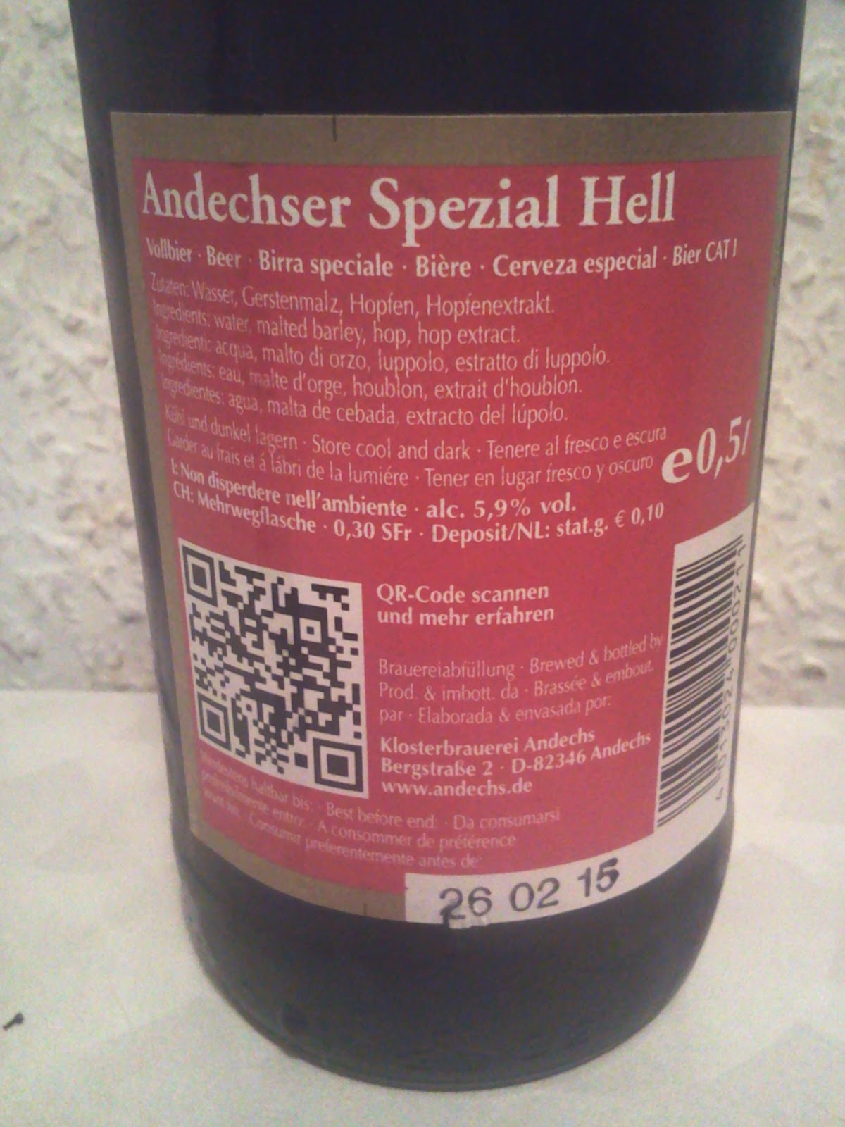 Andechser Spezial Hell - Average Guy's Guide to Beer