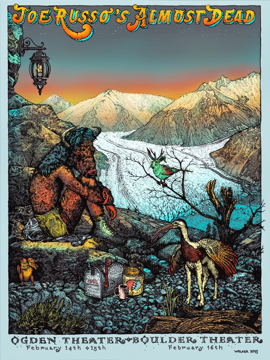 INSIDE THE ROCK POSTER FRAME BLOG: David Welker Joe Russo's Almost Dead ...