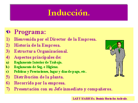 INDUCCION: PLAN DE INDUCCIÓN Y CARACTERISTICAS