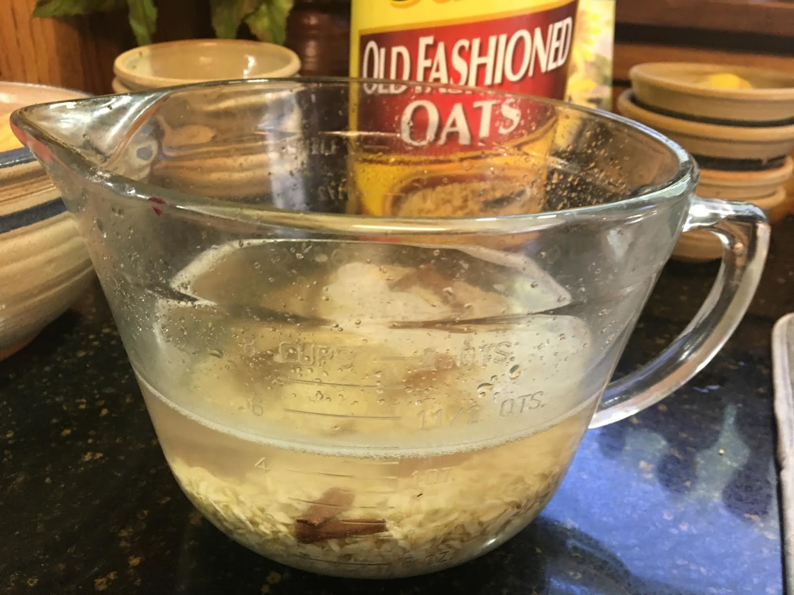 Cooking with Barry & Meta: Sweet Cinnamon Flavored Oatmeal Drink ("Horc
