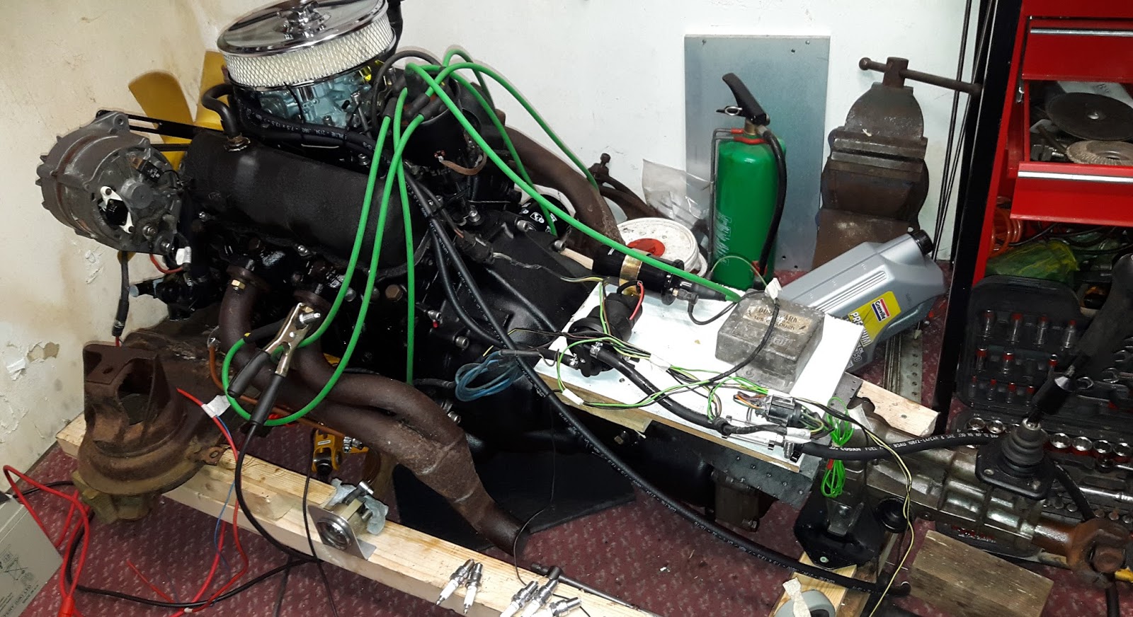 Sunbeam Alpine Series 3 conversion to V6 2.8: Starting the V6 - attempt ...