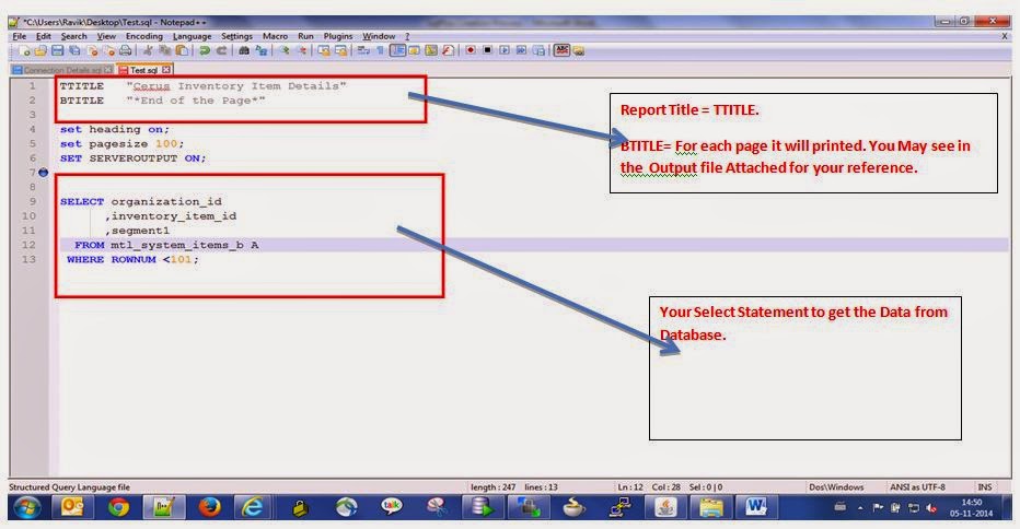 Oracle Apps Techno Functional: Sql * Plus