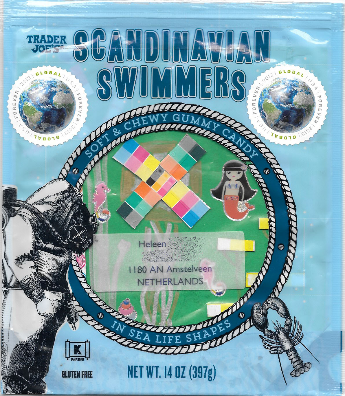 envelope 100: Ocean mail