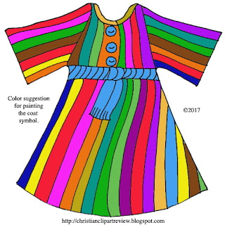 Jesse Tree Ornament - The Colorful Coat | Christian Clip Art Review