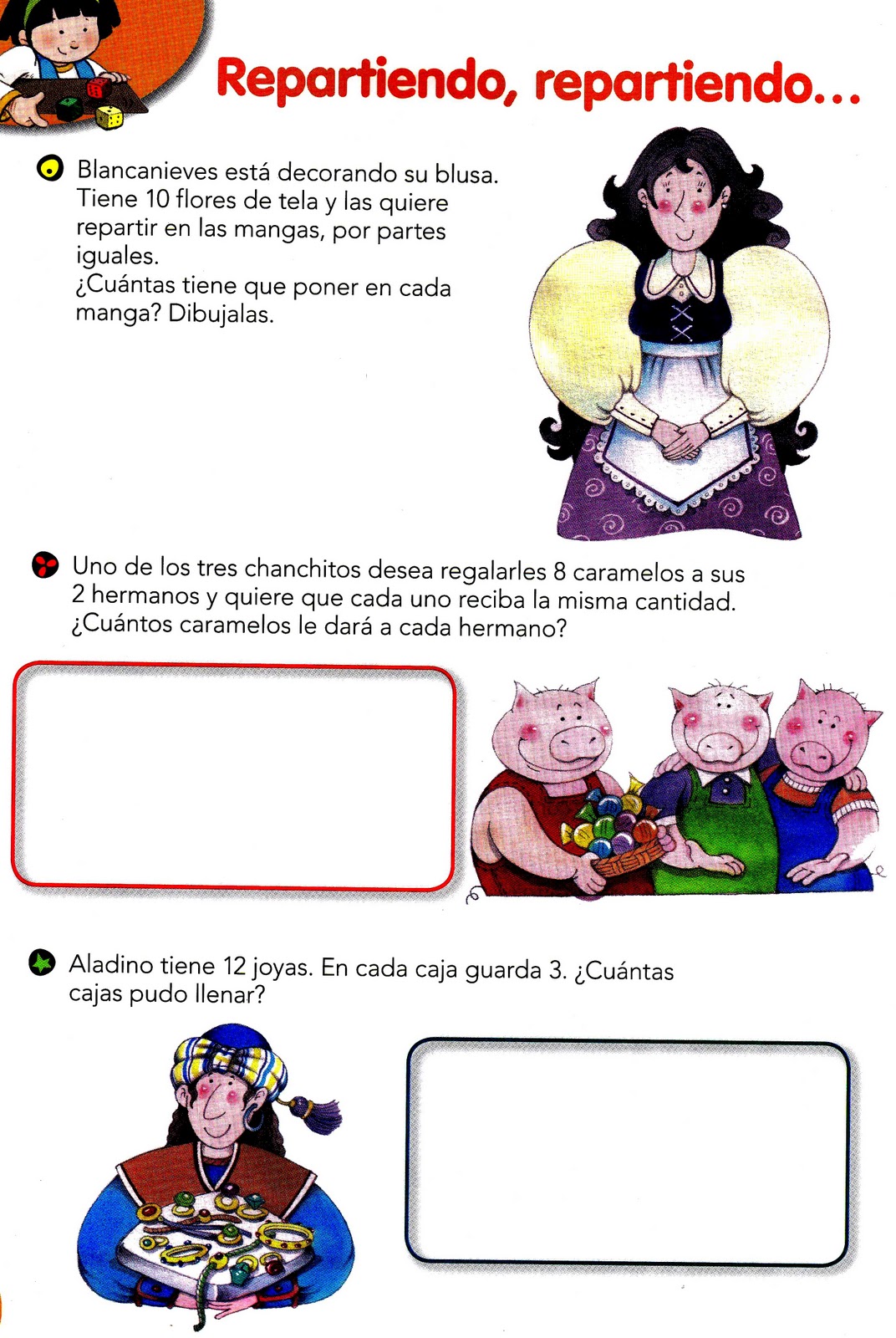 ...Aula Seño Sory...: La división: repartir en partes iguales