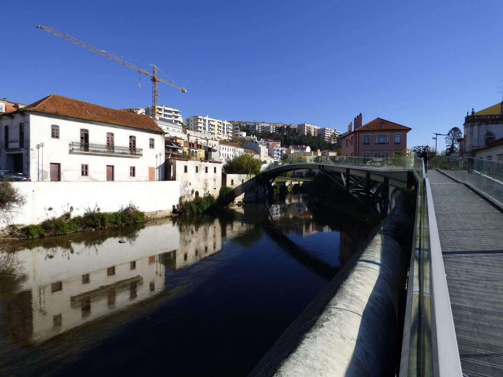 Viajar e descobrir: Portugal - Leiria - ponte pedonal El-Rei D. Dinis