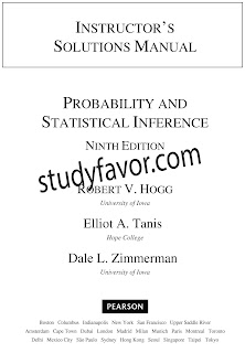 Solution:: Probability and Statistical Interference by Robert V. Hogg ...