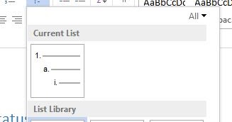 Making a Microsoft Word Outline Numbered