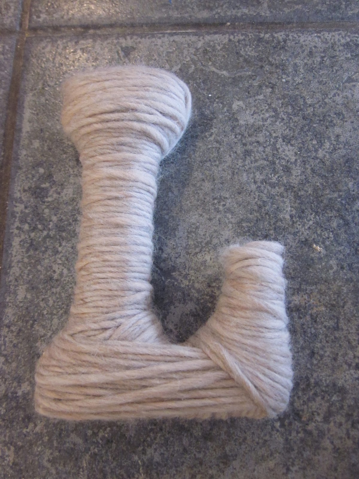 Queen B Creates: Yarn Wrapped Letters