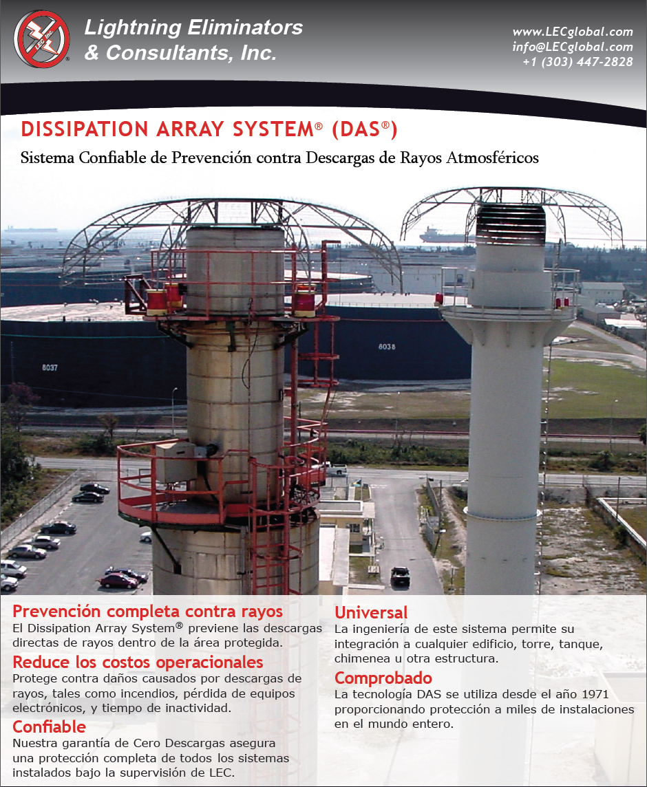 Disipadores de Rayos LEC: Dissipation Array System (DAS)