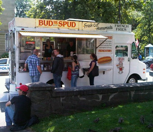carol ann cole today: Bud the Spud - chip wagon in downtown Halifax