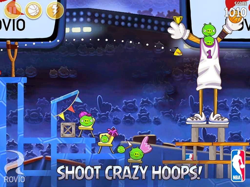 The New Angry Birds brings NBA theme
