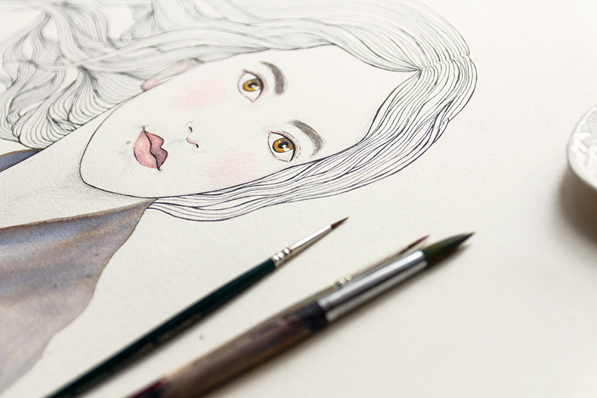 Lady Desidia: DIbujos para el disco Este Instante, de Marta Gómez