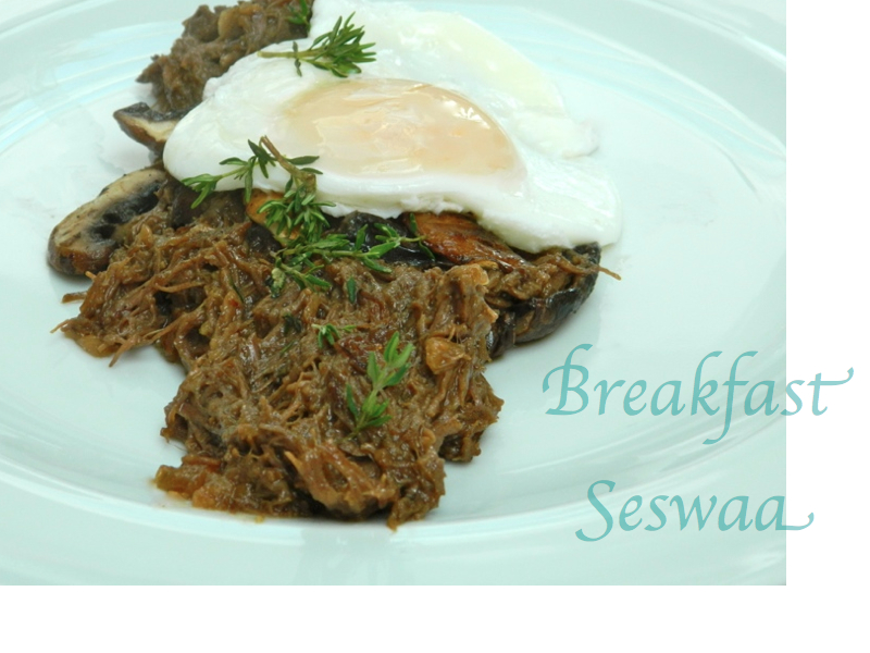 Rose Tinted Pantry: Breakfast Seswaa