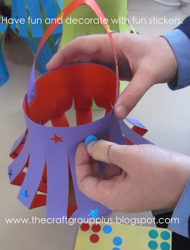 Lantern making... a craft for kids