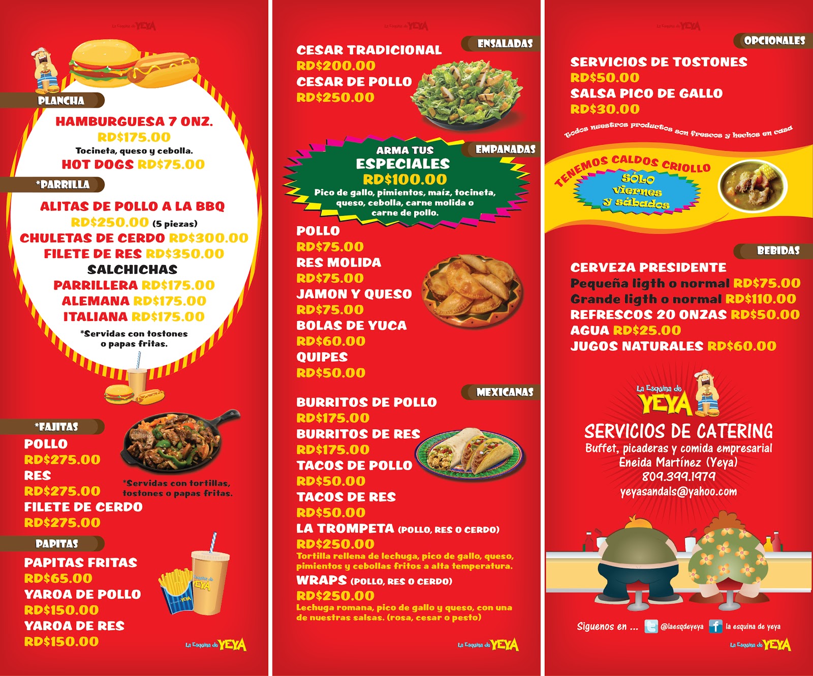 Menu para restaurantes mexicanos - Imagui