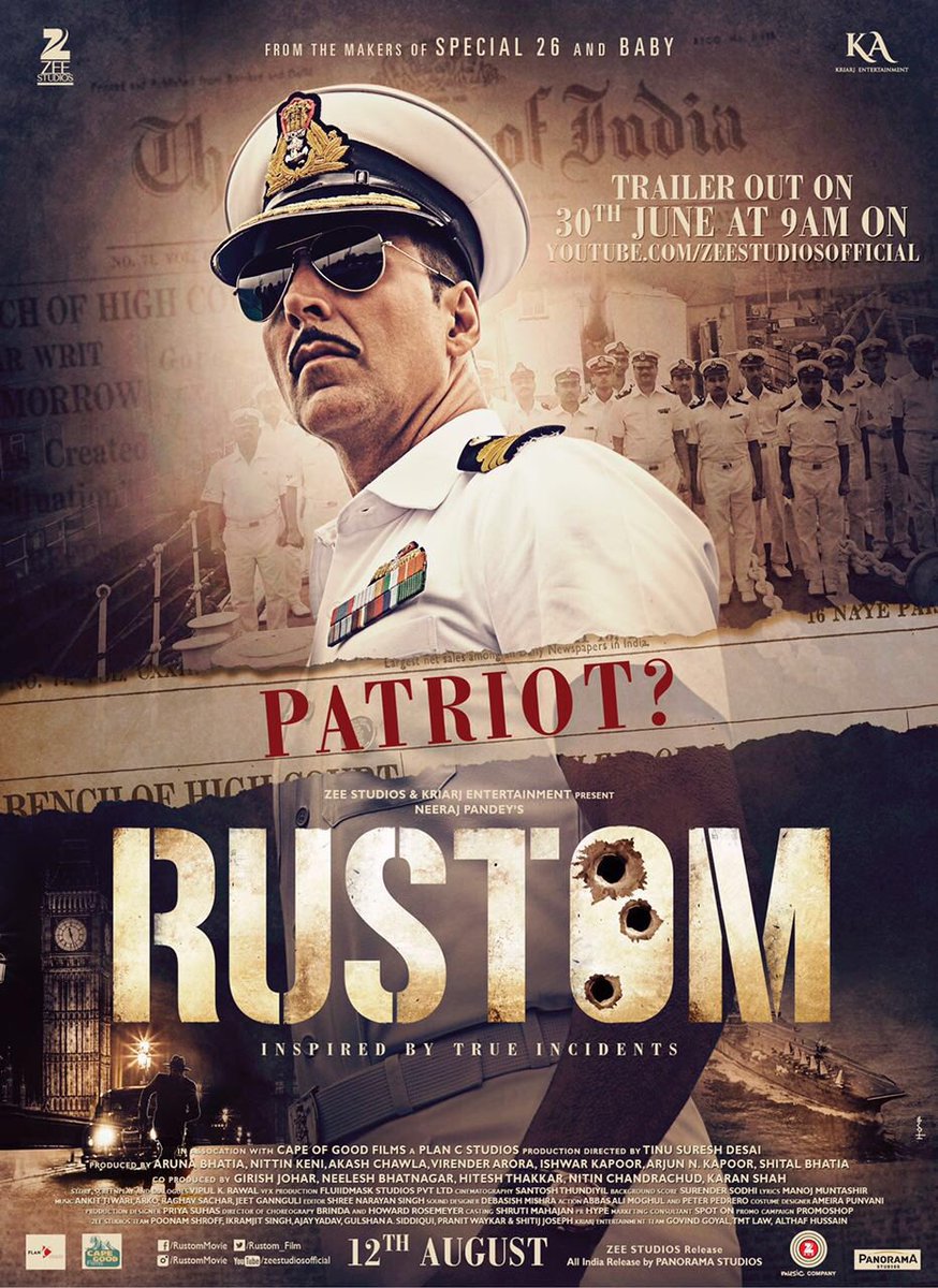 Here Is The Brand New Poster Of 'Rustom'