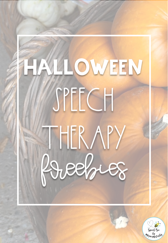 Halloween speech therapy freebies! - Speech Bee Blog