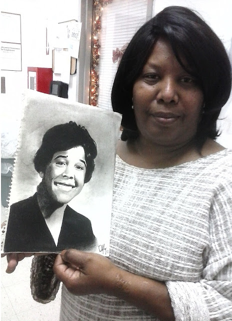 Roscoe Reporting : Drawing of Anne Moody as Teenager