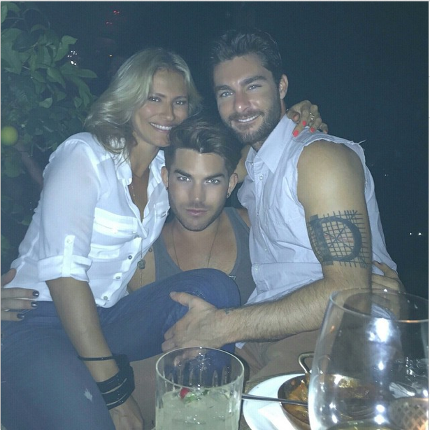 Adam Lambert With Friends @lantonova & @drakelabry At The Soho House ...