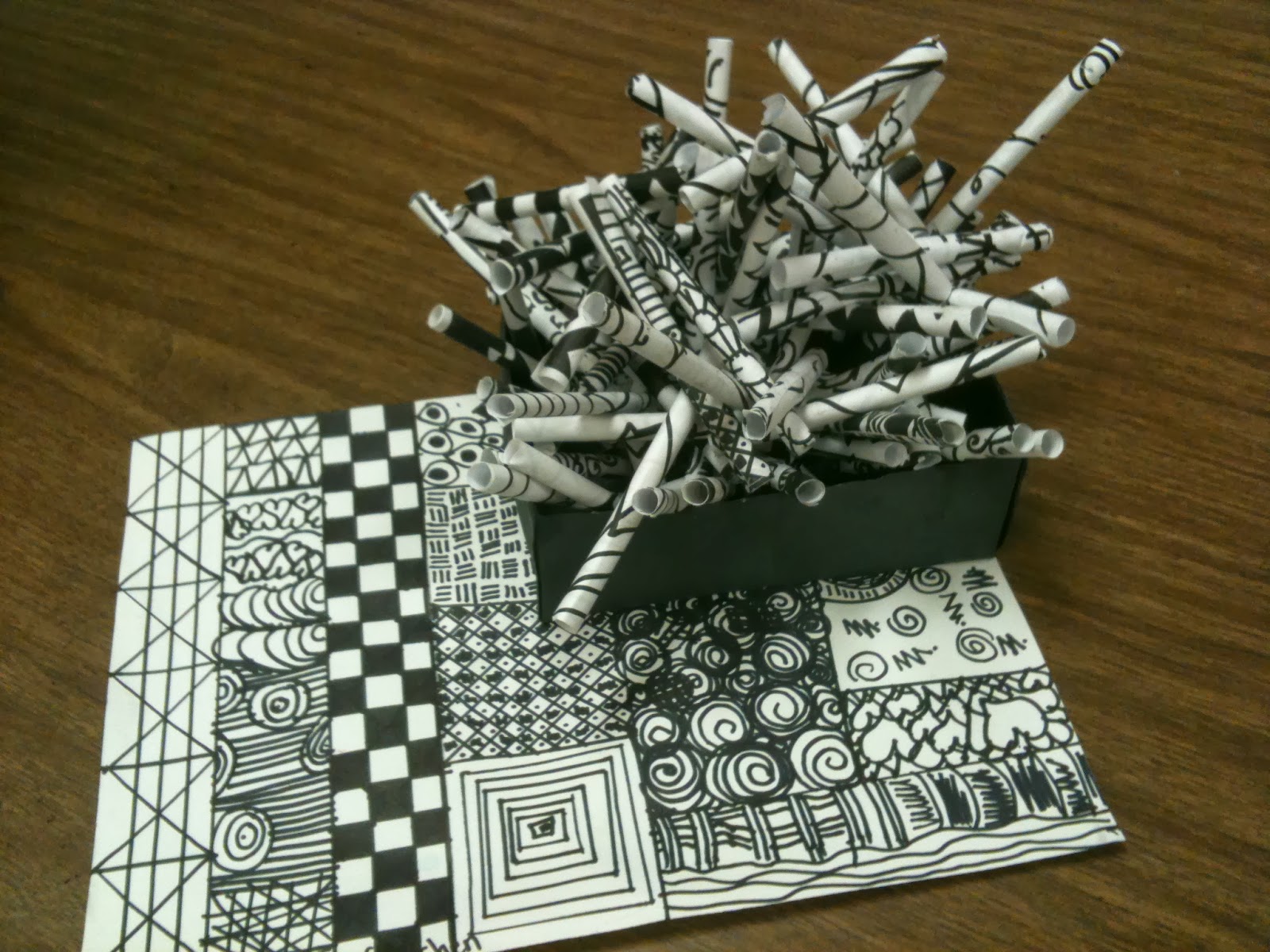 Art Room Blog: 5th grade Zentangle Explosion Box