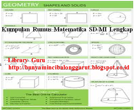 Kumpulan Rumus Matematika SD/MI Lengkap Format Microsoft Word | Library ...
