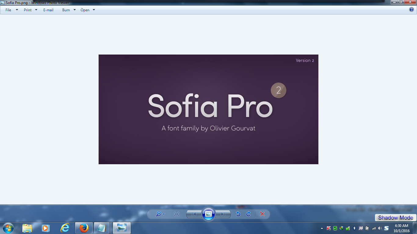 Sofia Pro Font Images