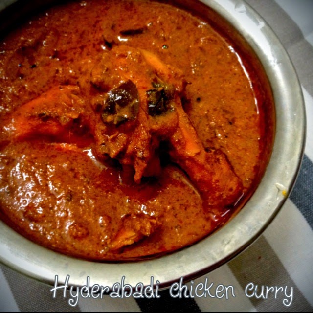 Only Indian Food: Hyderabadi chicken curry.