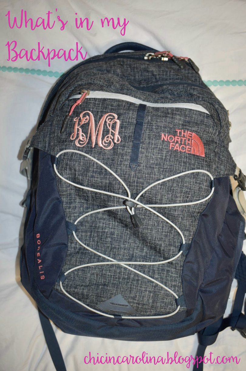 Chic in Carolina: What's in My Backpack