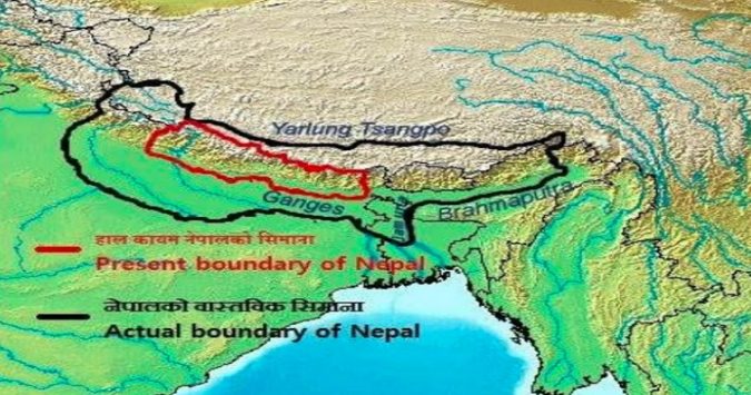 Old map of Nepal