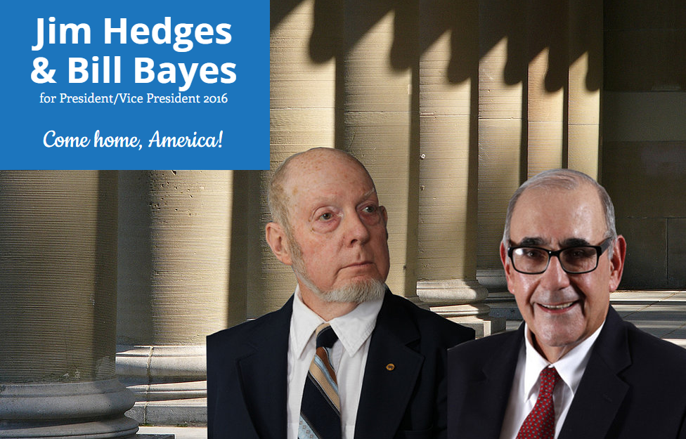 Liberty or Death: Prohibition Party: Jim Hedges